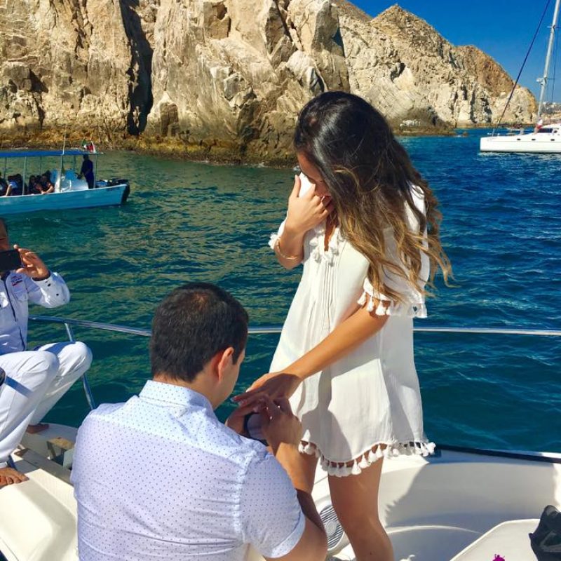 La romántica forma que le propusieron matrimonio a la locutora Michelle ...