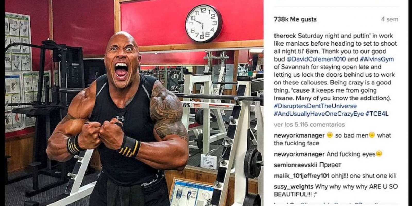 La Roca rompe la dieta y come su primer caramelo desde 1989 ...